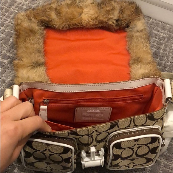 Coach | Bags | Authentic Coach Handbag Real Fur | Poshmark